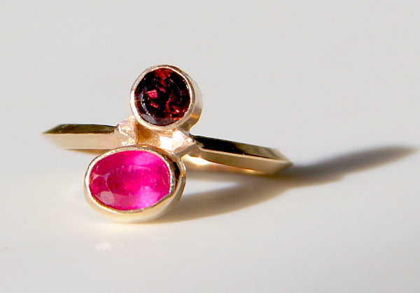 Ruby + Tourmaline Pantone color of the year 2023 – Lady J Jewelry