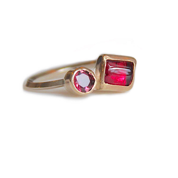 Double Tourmaline Viva Magenta Ring – Lady J Jewelry
